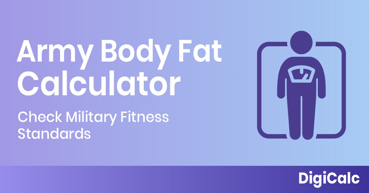 Army Body Fat Calculator – Check Military Fitness Standards | Digital ...
