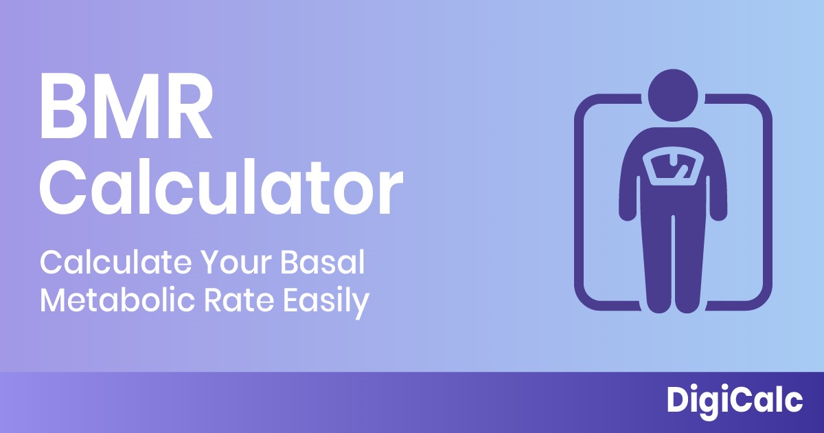 BMR Calculator – Calculate Your Basal Metabolic Rate Easily | Digital ...